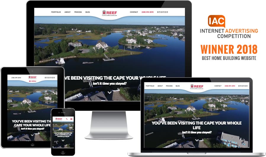REEF Cape Cod's Home Builder Website Design | Community Web Development ...